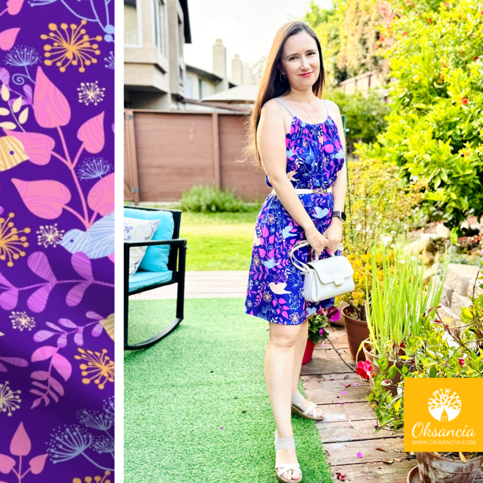 DIY dresses with my own fabric designs as a fabric designer + lessons ...
